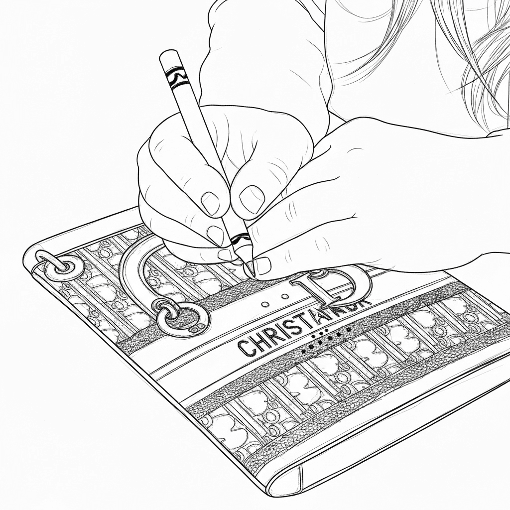 Sparkle & Color: Free Christian Dior Inspired Fashion Coloring Pages ...