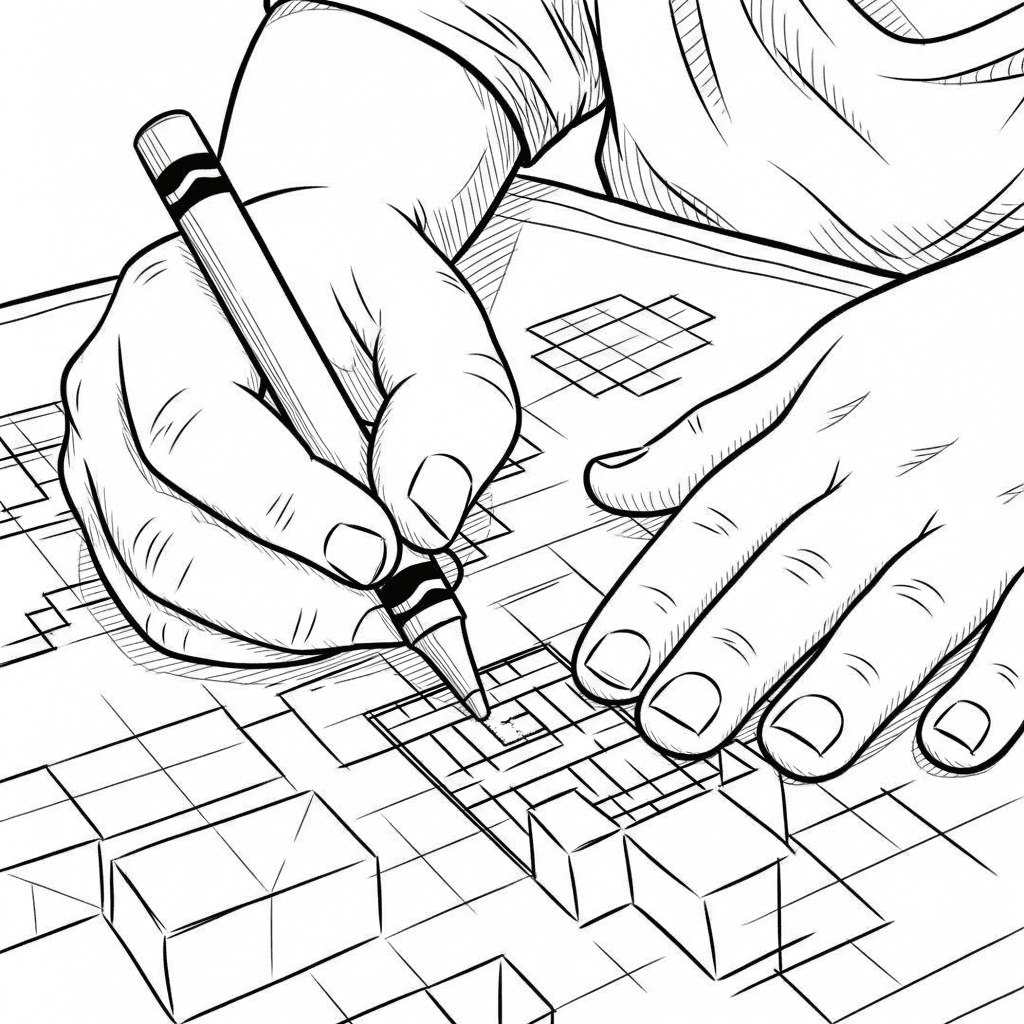 Fun Things to Build in Minecraft Coloring Pages - Creative Nest Kids