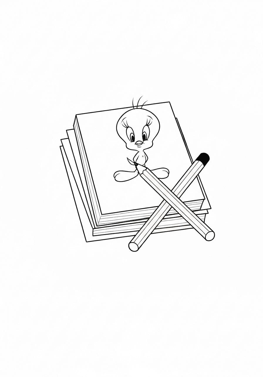 Free Printable Tweety Bird Coloring Pages - Creative Nest Kids