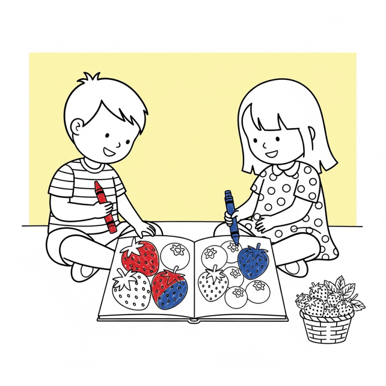 Sweet & Simple Berry Drawing Fun: Free Printable Coloring Pages for ...