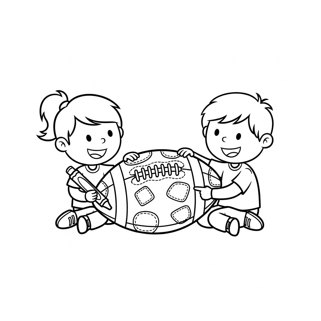 Fuel Big Game Dreams with Fun Football Art Printable for Kids ...