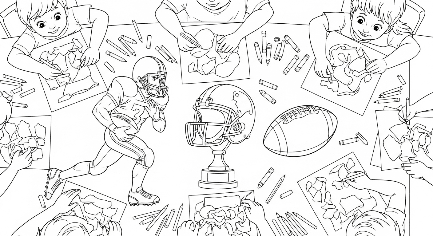 Fuel Big Game Dreams with Fun Football Art Printable for Kids ...